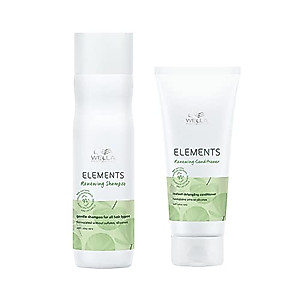 Wella Professionals Elements Renewing Shampoo & Conditioner Set, Sulfate & Silicone Free, Instant Detangling, For All Hair Types, Retail Sizes