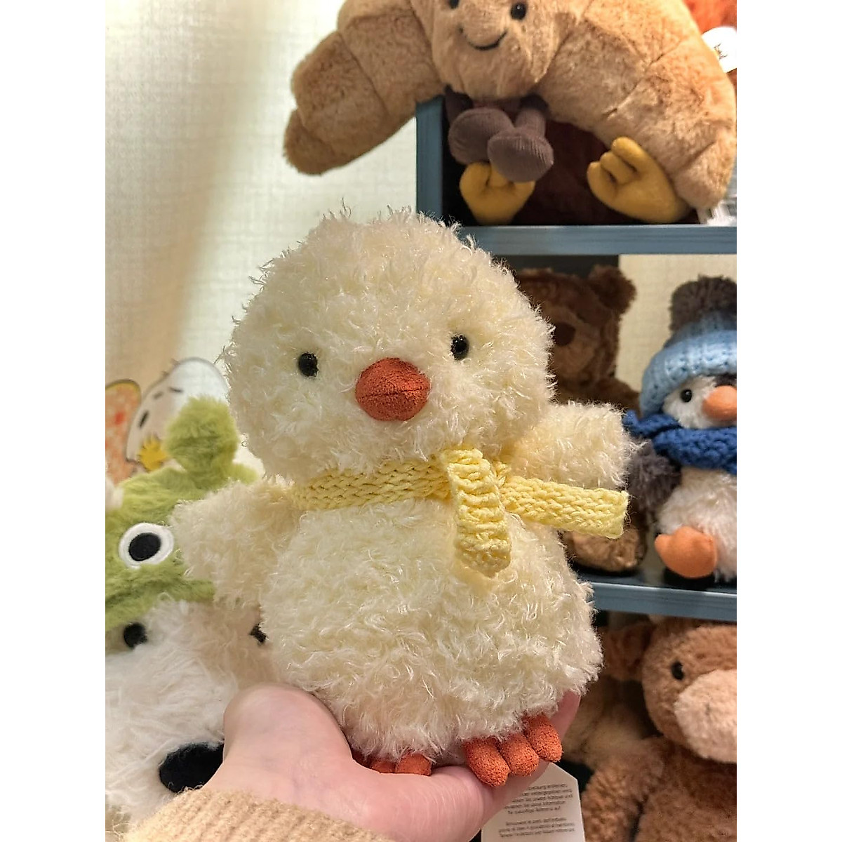 EASELR Cute Little Chick Stuffed Animals, 8" Soft Chick Plush Toy Chick Plushies Pillow Gifts for Kids Girlfriend Birthday Christmas Mother's Day (8inch)