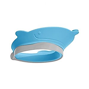 Skip Hop Baby Shower Cap Shield, Moby Bath Visor for Kids, Blue