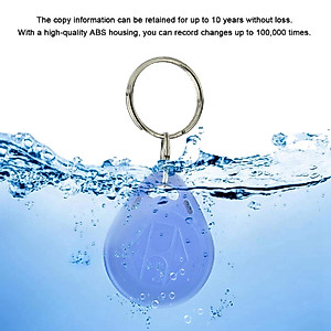 100 Pcs 125KHz RFID Key Fob Proximity ID IC Card Token Tag Keypad Card Keychains RFID Proximity Card Key for Access Control(ID)