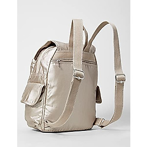 Kipling Women's City Pack S Backpack Handbag, Silver (Metallic Glow), One Size