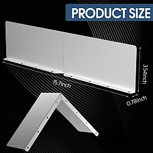 Gutter Valley Splash Guards Rain Downspout Diverter Valley Roofing Gutter Guards Rain Drip Gutter Guard Roof Rain Diverter for House Roofs Corner (6)