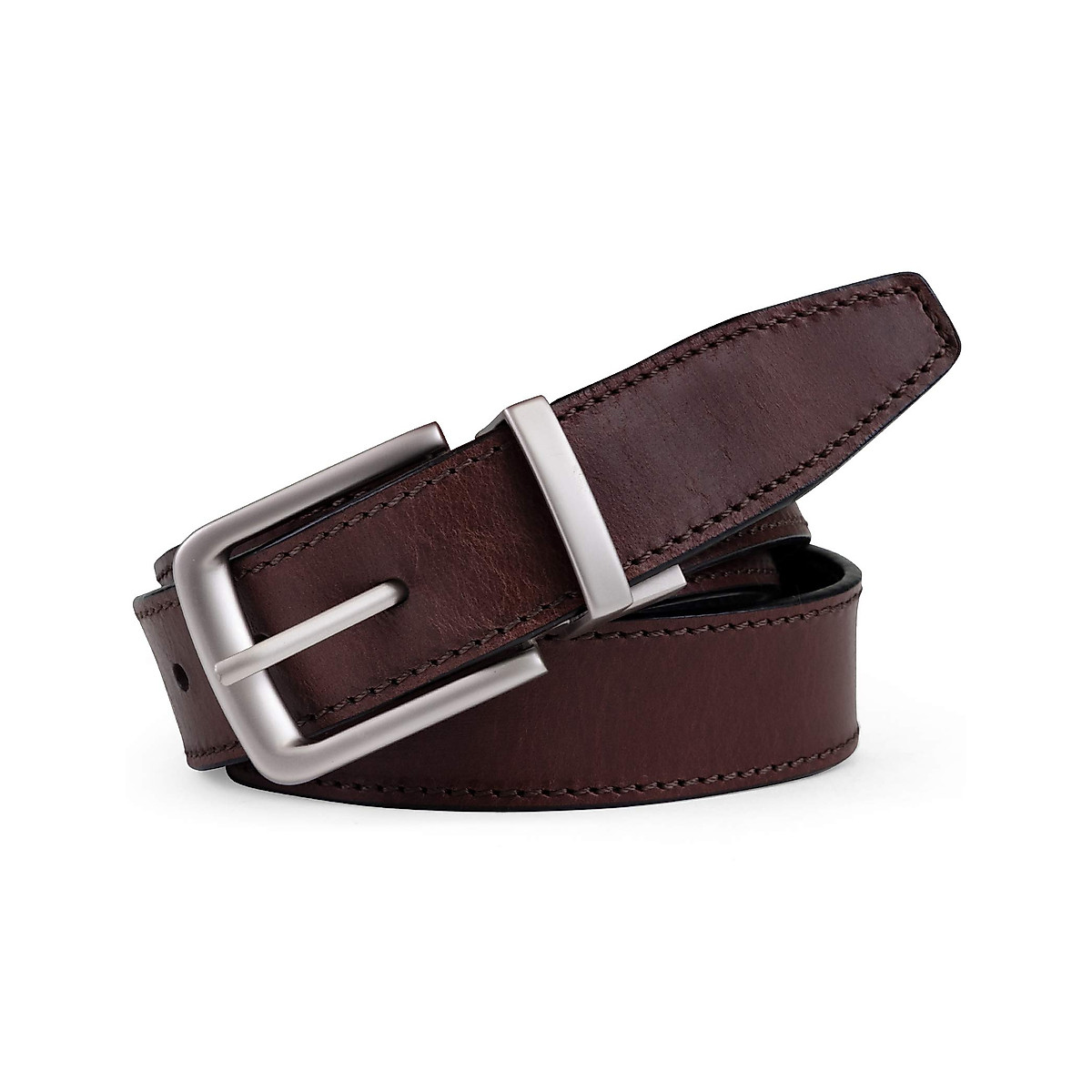 Timberland mens Classic Leather Reversible Belt, Brown/Black, 36