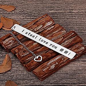 Valentines Day Anniversary Bookmark Gifts for Him Boyfriend Gifts from Girlfriend Her Boyfriend 11 Year Gifts for Husband Wife Couple Book Mark Birthday Christmas Wedding Gifts Long Distance Gifts