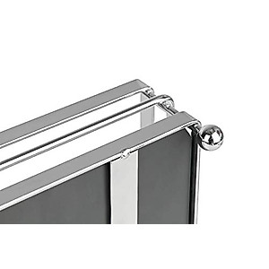 Gurfuy Acrylic Decorative Mirror Tray Perfume Vanity Jewelry Tray Makeup Tray for Dresser, Bathroom, Bedroom (Sliver)