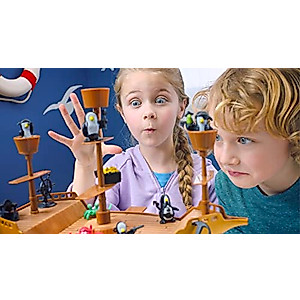 PlayMonster Don't Rock The Boat -- Children's Game -- Balance Yer Mateys or Overboard Ye Go! -- For ages 5+ -- 2-4 Players