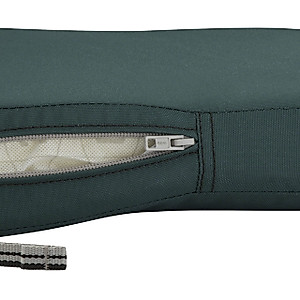 Classic Accessories Ravenna Water-Resistant 17 x 15 x 2 Inch Rectangle Outdoor Seat Cushion Slip Cover, Patio Furniture Chair Cushion Cover, Mallard Green, Patio Furniture Cushion Covers