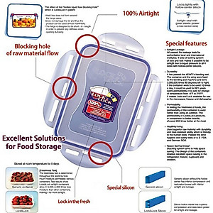 LockandLock 20-oz, 2.5-cup, Food Container, Pack of 6