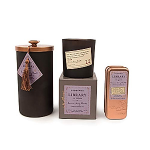 Paddywax Candles TRL12 Library Collection Louisa May Alcott 2-Wick Scented Travel Tin Candle, 3.5-Ounce, Cherry Blossoms & Ivy