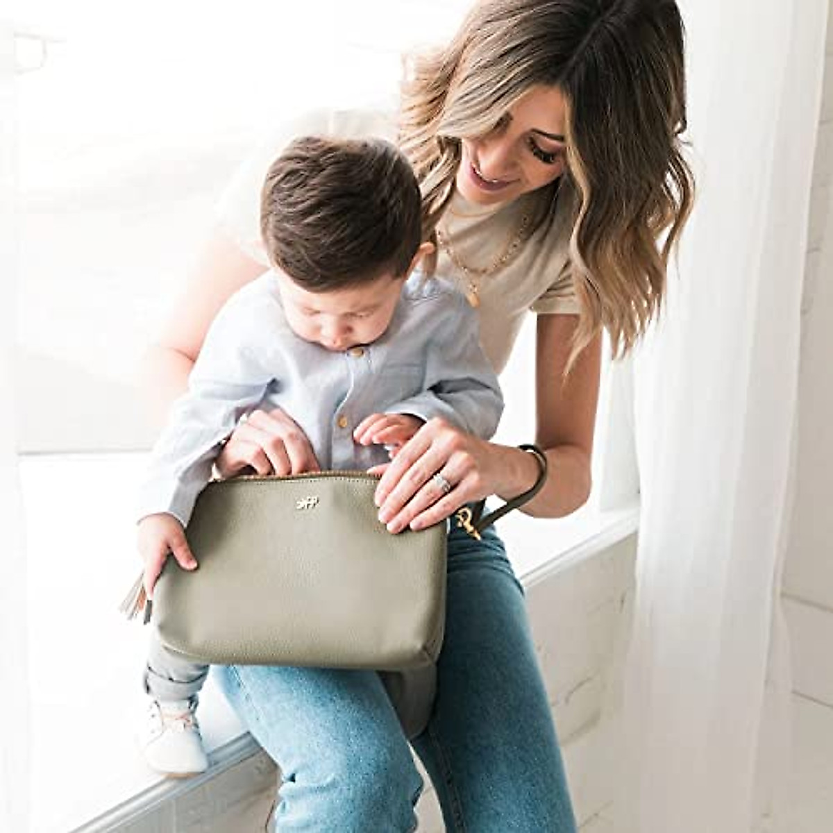 Freshly Picked Classic Zip Pouch, Sage Green