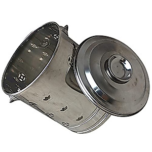 LIFKOME Outdoor Compost Bin Burn Incinerator Cage Garden Incinerator Bin Burning Leaves Stainless Steel Burn Incinerator Bin for Garden Leaf Trash Wood Backyard Bonfire Burn Cage