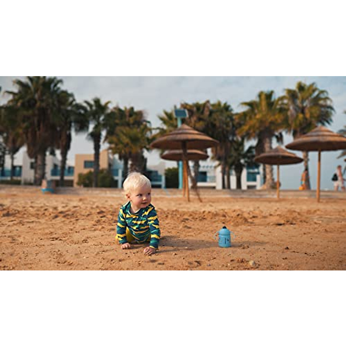 Tommee Tippee Superstar Trainer Sippy Cup for Toddlers, INTELLIVALVE 100% Leak-Proof & Shake-Proof | Antimicrobial Technology (10oz, 6+ Months, 1 Count), Blue