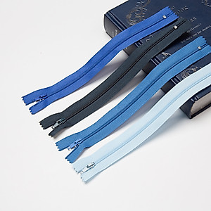 YAKA 60pcs 9 Inch Nylon Coil Zippers Sewing Zippers for Tailor Sewing Crafts (20 Color)