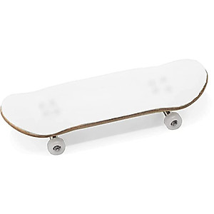 VOSAREA 10pcs Fingerboard Grip Tape Adhesive Nonslip Foam Grip Tape Finger Skateboard Supplies (White)