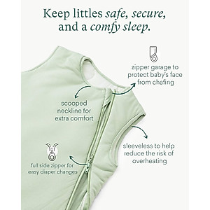 PurComfy Quilted Supersoft Sleep Sack, 2.5 TOG Premium Bamboo Viscose Warm Baby Sleeping Bag, 2-Way Zipper 6-15 Months