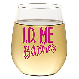 CEDAR CRATE MARKET 21st birthday gifts for women, 21st birthday gifts for her, 21st birthday gift idea, funny wine glasses, 21st birthday wine glass, happy 21st birthday, 15oz Wine Glass, USA Made