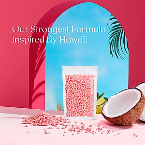 PinkLAwax Hard Wax Beads for Hair Removal, Bikini Wax Beads for Brazilian Waxing, 100g /0.22lb / 3.53 oz Hard Wax Beans with Rose Formula Prefect for Sensitive Skin, Coarse Hair, Bikini, Full Body, Facial and Legs at Home (100g)