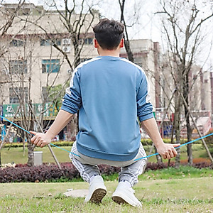 Clothesline - 3 Pack Clothes line Outdoors - Windproof Non Slip Clothesline - Suitable for Indoor and Outdoor Homes, College Dormitories, Outdoor Camping, etc(3-Piece Set, 49 feet) (Blue)