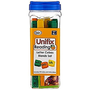 Didax Educational Resources Unifix Letter Blends Cubes Set Medium