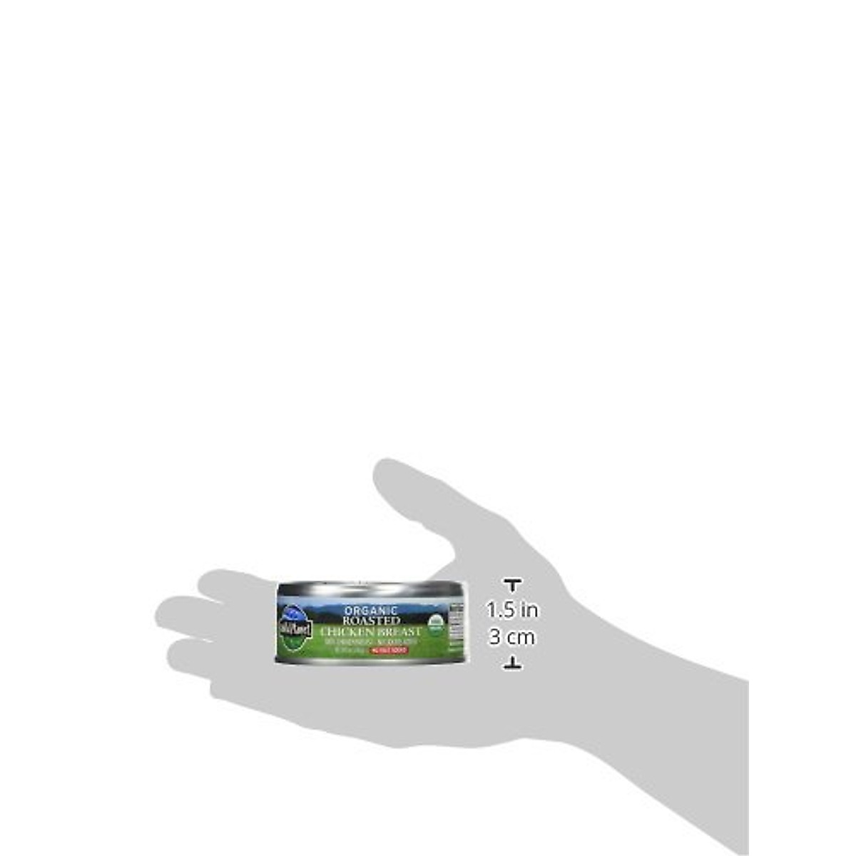 Wild Planet Organic Roasted Chicken Breast, Skinless and Boneless, No Salt Added, 100% chicken breast, 5 Ounce