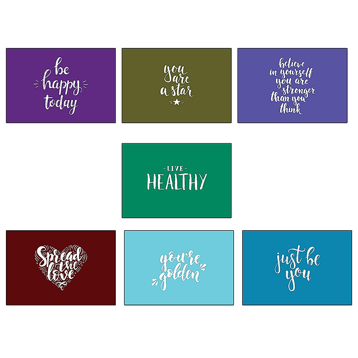 45 Shades of Motivation - Set of 45 postcards. 45 Different Motivational and Inspirational Quotes