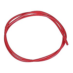 uxcell PTFE Tube Fit Filament 1.75 for 3D Printer High Temperature Tubing 3.28Ft 2mmIDx4mmOD Red
