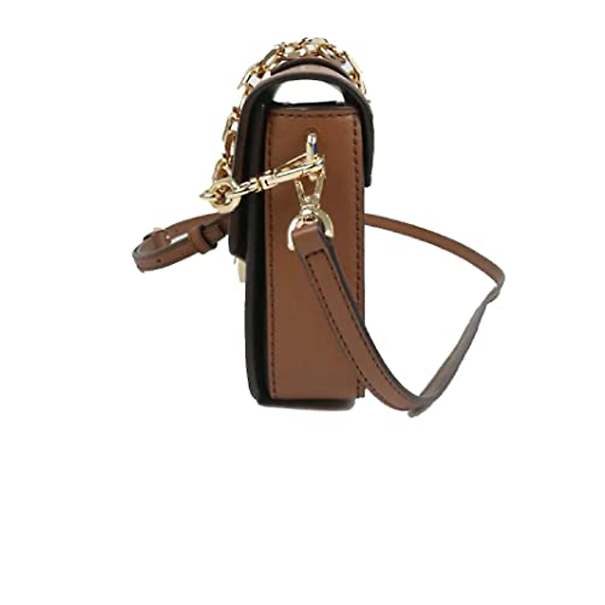 Michael Kors Carmen Small Convertible Flap Shoulder Bag (Brown Signature)