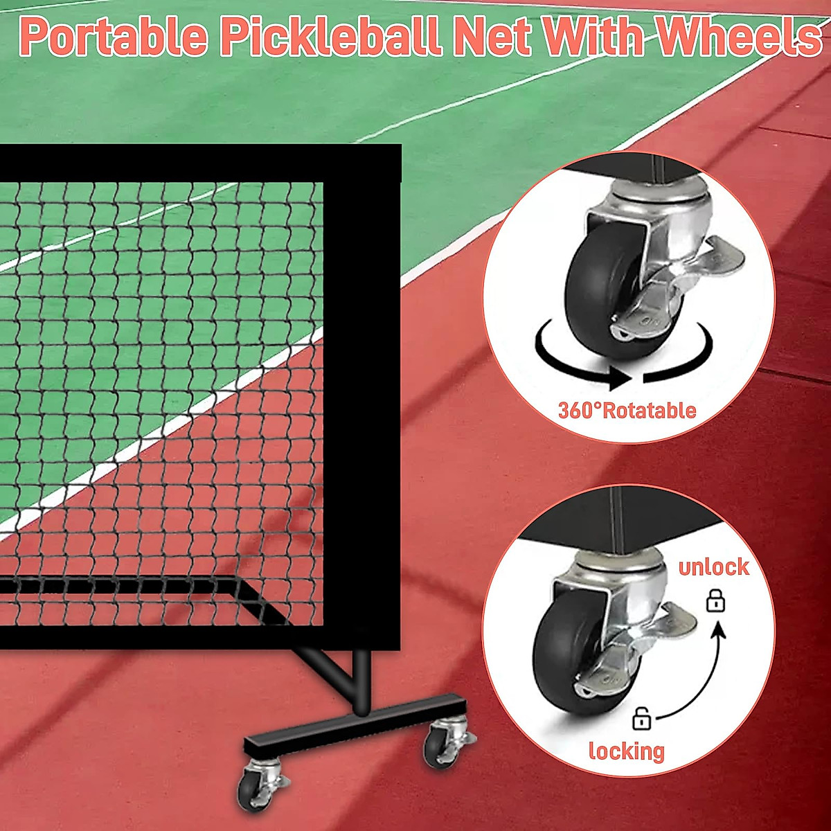 Pickleball Paddles Set |18mm Thick Professional Lightweight Fiberglass Pickleball Racket Set with Customized Bag | Pickleball Paddle Gifts for Beginners & Pros (4 Paddles set with Net)