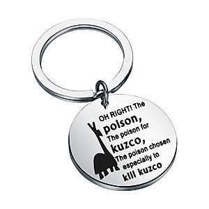 ENSIANTH Kuzco’s Poison Gift Llama Potion Keychain Movie Inspired Gift (Oh Right)