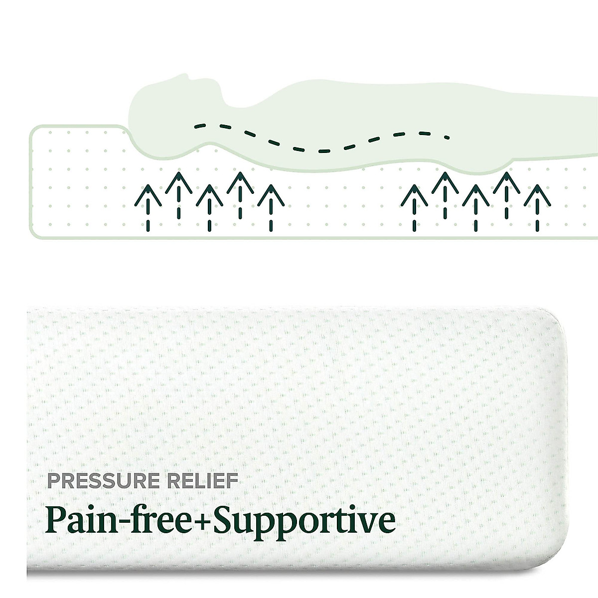 ZINUS Youth Memory Foam Mattress, Twin, White