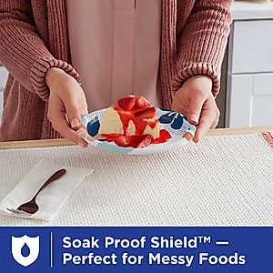 Dixie Everyday Paper Plates, 6 7/8", Dessert or Snack Size Printed Disposable Plates, 50 Count (Pack of 1