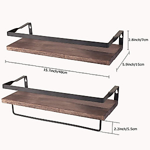 Awekris Shower Caddies Shower Racks Floating Shelves Storage Shelf Set of 2, Hanging Wall Shelves Decoration for Bathroom, Kitchen, Bedroom, Living Room