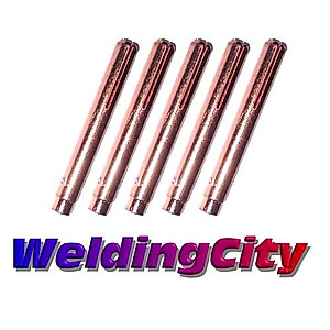 WeldingCity 5-pk 13NL-series Long Collet 13N22L (1/16") for TIG Welding Torch 9, 20 and 25 Series in Lincoln Miller ESAB Weldcraft CK Everlast