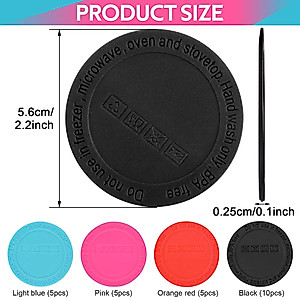 Bibabala 25pcs Silicone Bottoms for Tumblers, Wine Glasses & More (2.2x0.1inch)