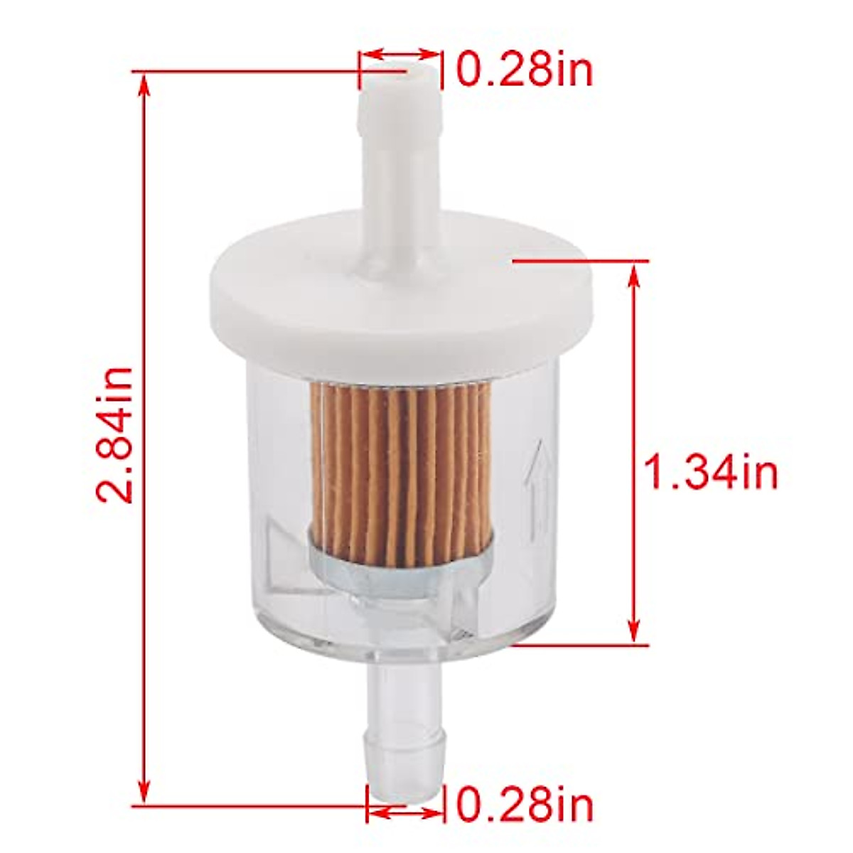 HIPA 691035 493629 Fuel Filter Lawn Mower Part for Briggs and Stratton Lawn Mower Accessories 40 Micron 493629 5065 691035 12hp 17.5hp 27hp 35hp Engines Kawasaki 49019-0027