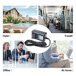 PwrON (6.6FT Cable) 9V AC-DC Adapter Charger for M-Audio Venom Synth Power Supply Cord Cable Mains