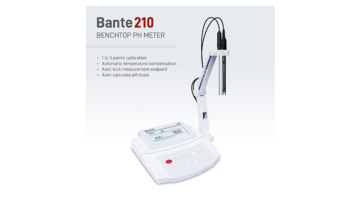 Bante 210 Benchtop pH Meter - Accurate Lab Measurements