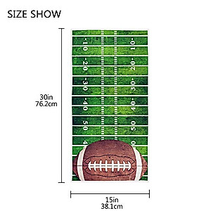 Vdsrup Grunge American Football Hand Towels Sports Field Towel Soft Bath Bathroom Towels Thin Guest Kitchen Tea Towels Dish Washcloths Housewarming Gifts 16 X 30 in