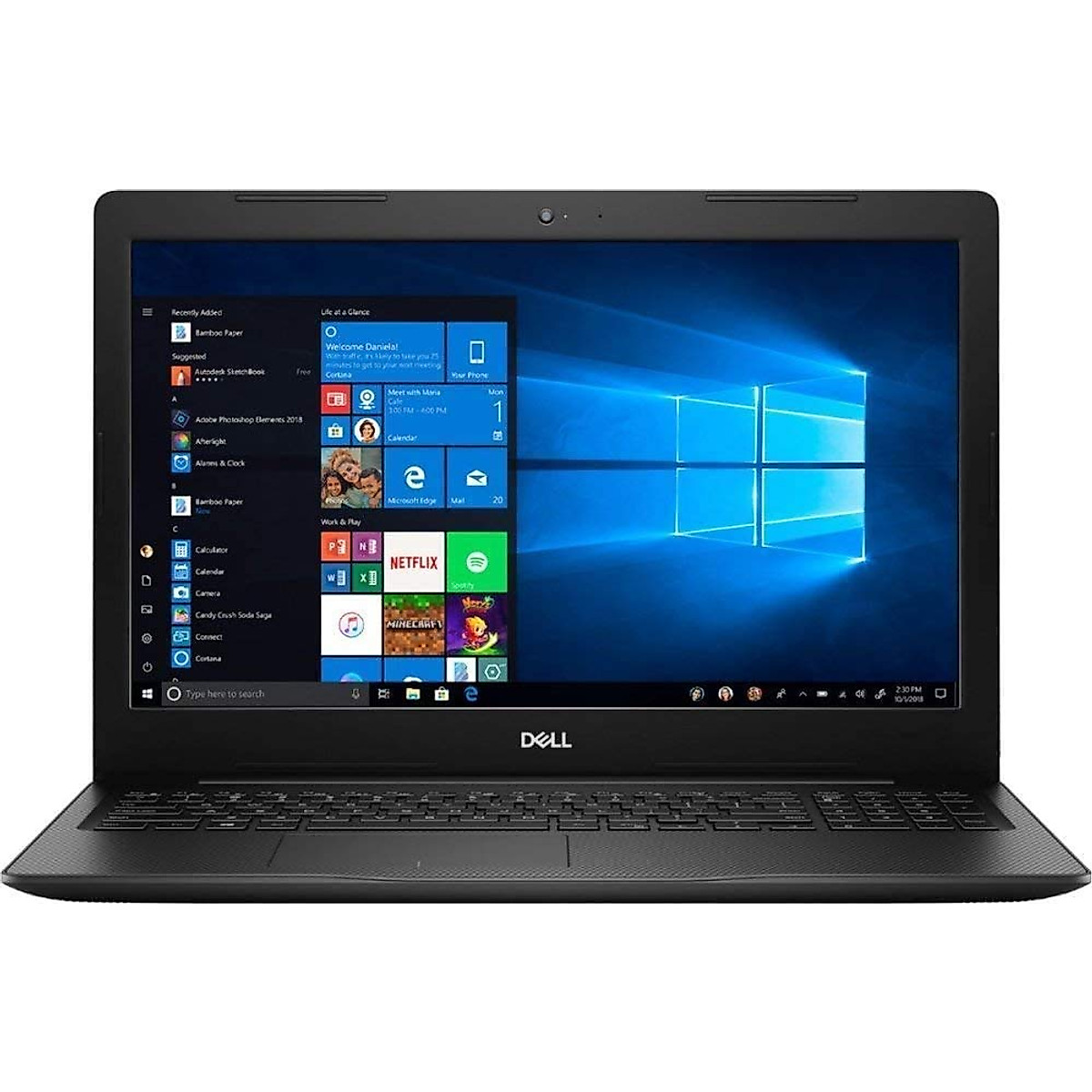 Newest Dell Inspiron 15.6" HD Touchscreen Premium Laptop, 8th Gen Intel Core i5-8265U Up to 3.1GHz, 16GB DDR4 RAM, 512GB SSD,HDMI,USB 3.0,Bluetooth, WiFi, Windows 10, Black+Laser Accessories
