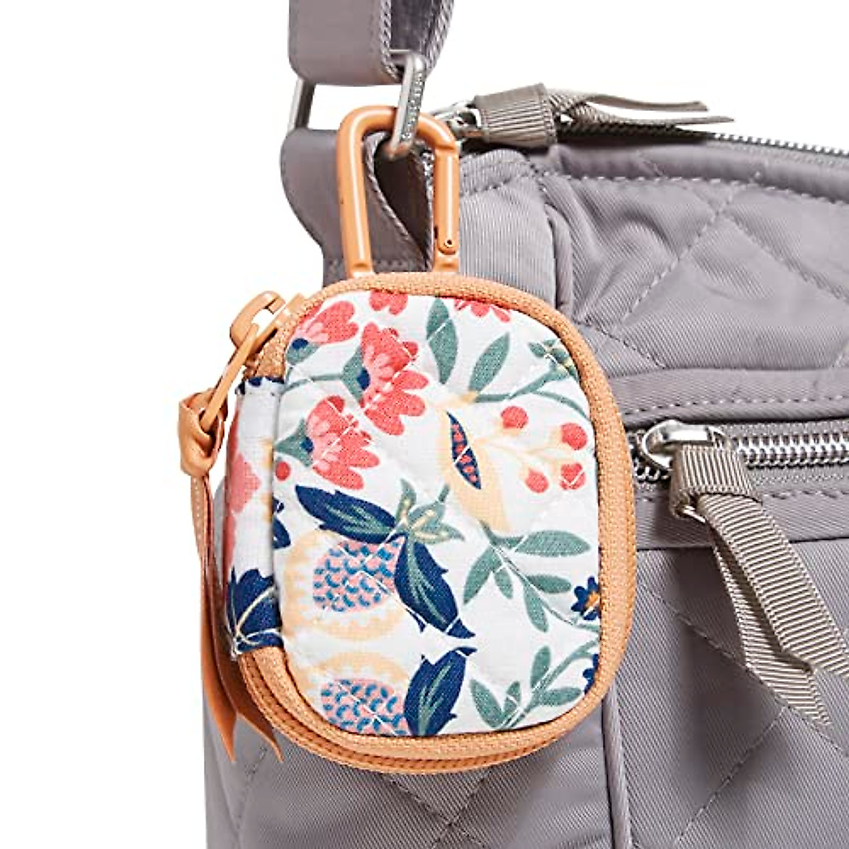 Vera Bradley Women's Cotton Bag Charm for Airpods, Enchanted Mandala - Recycled Cotton, One Size