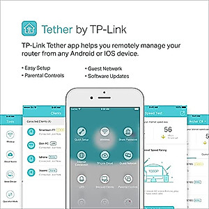 TP-Link AC1900 Smart Wireless Router - Beamforming Dual Band Gigabit WiFi Internet Routers for Home, High Speed, Long Range, Ideal for Gaming (Archer C9)
