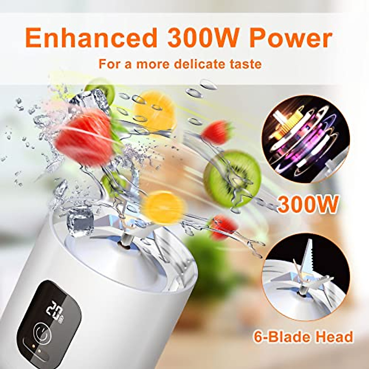 Personal Portable Blender for Shakes and Smoothies,Pawaca Blender BravoX (White BravoX)