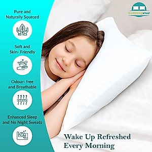 Travel Pillow Case 14x20 Size Egyptian Cotton Set of 2 Zipper Travel Pillowcase 600 Thread Count 100% Soft Egyptian Cotton 2 Pack, Toddler Pillowcase White Solid - Zipper Closer