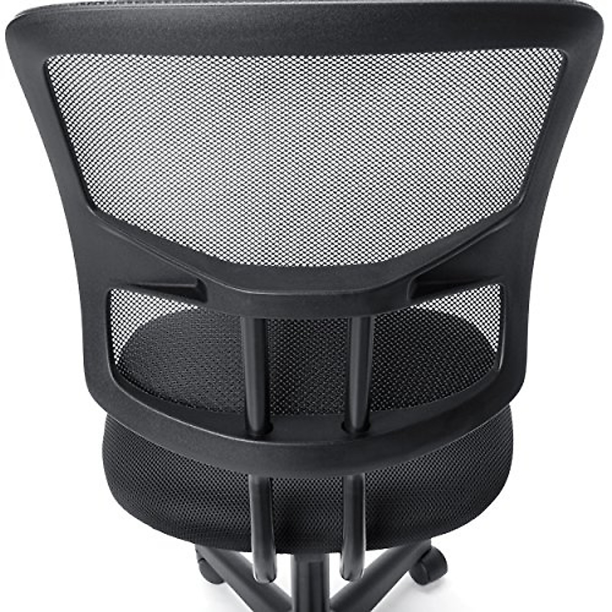 OFM ESS Collection Swivel Mesh Back Armless Task Chair, in Black (ESS-3020)