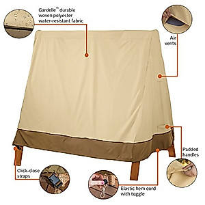 Classic Accessories Veranda Water-Resistant 72 Inch A-Frame Swing Set Cover, Outdoor Swing Cover