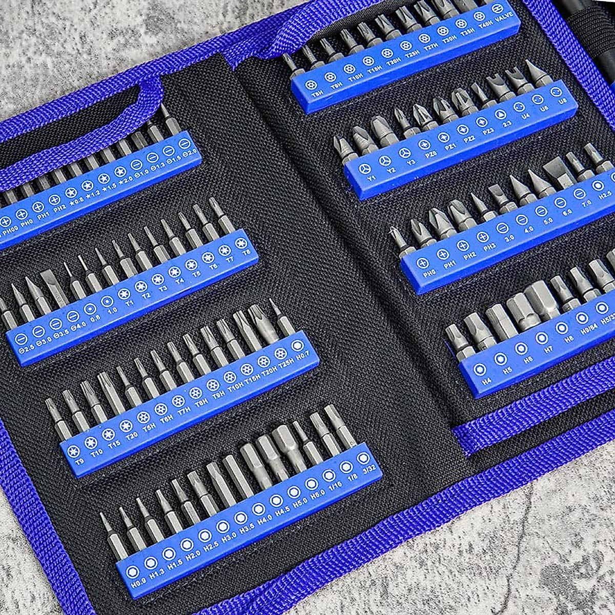 Screwdriver set 183-in-1 Electronics Repair Tool Magnetic Driver Kit,Screwdriver Kit, Free B-7000 Adhesive+Double-sided tape+Single-edged blade