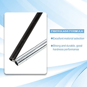 Fiberglass Tent Pole, 1 Sets Outdoor Camping Double Tent Pole Support Frames Kit Tent Replacement Poles Replacement Tent Poles Fiberglass Tent Poles Replacement Fiberglass Tent Pole Replacement