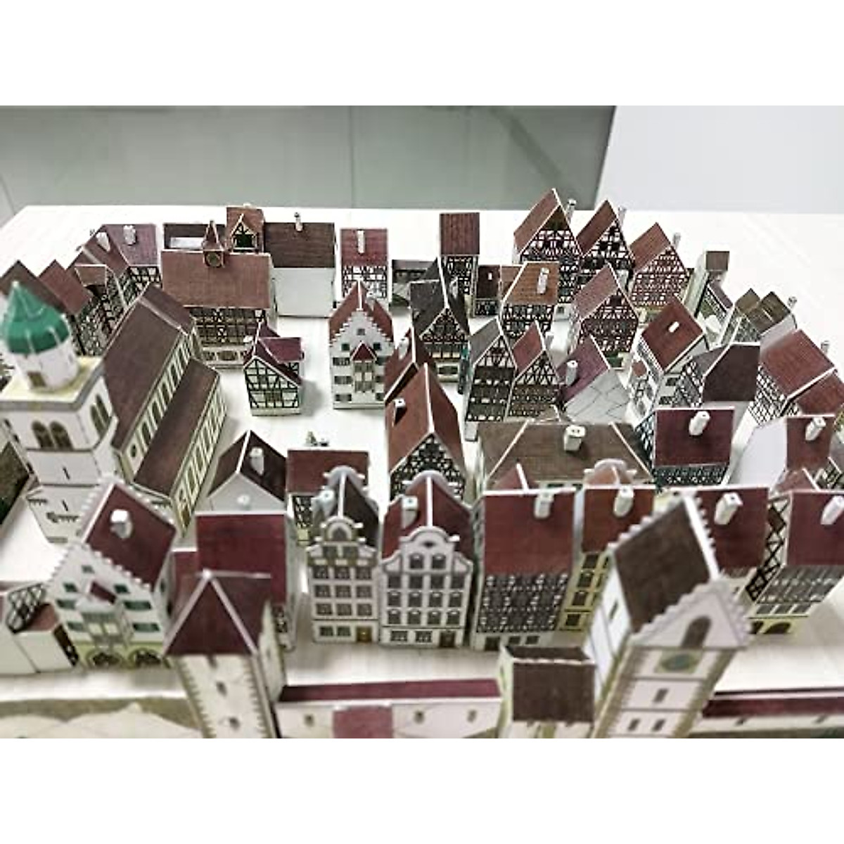 Medieval Town Building 3D Paper Puzzle Model Building for Adults 12"*9" DIY