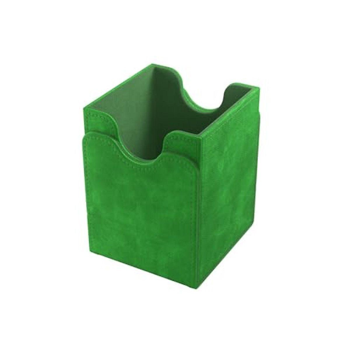 Gamegenic Squire 100+ XL Convertible Deck Box Card Storage Box with Removable Cover Clips Holds 100 Double-Sleeved Cards in Extra Thick Inner Card Sleeves Green Color Made by Gamegenic (GGS20100ML)