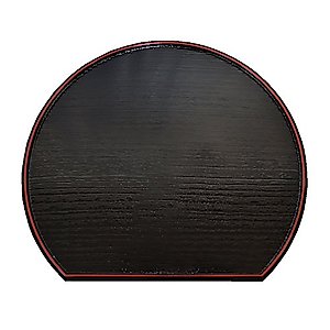 Double-Sided Japanese Style Double-Sided Set Half Moon Type Tray 36 x 32 cm